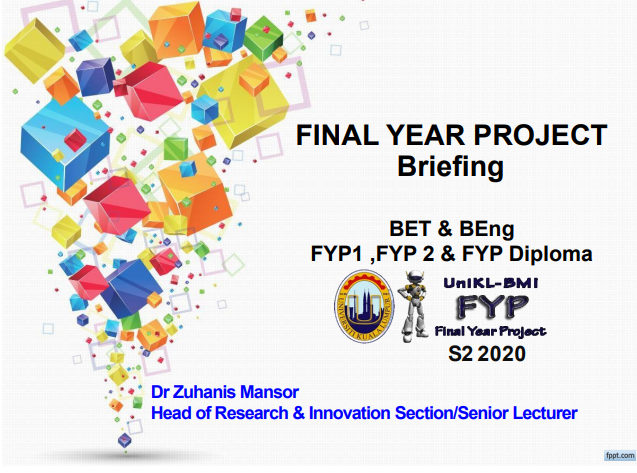 FINAL YEAR PROJECT (FYP) LOGBOOK: _WEEK 3_ (FYP1)