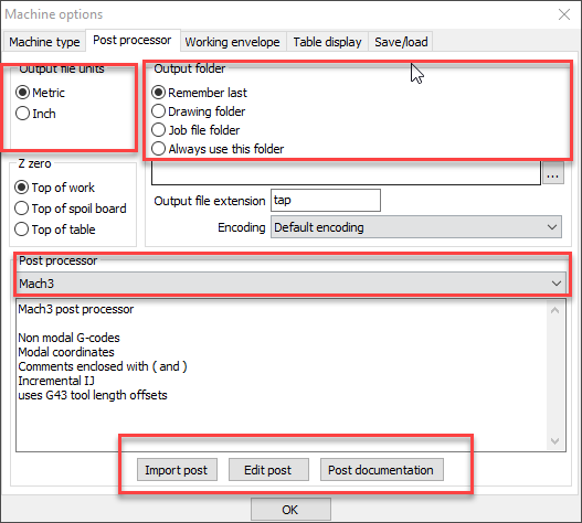 Cài đặt máy (Machine Setup) trong phần mềm SheetCAM - PLC CNC Soft