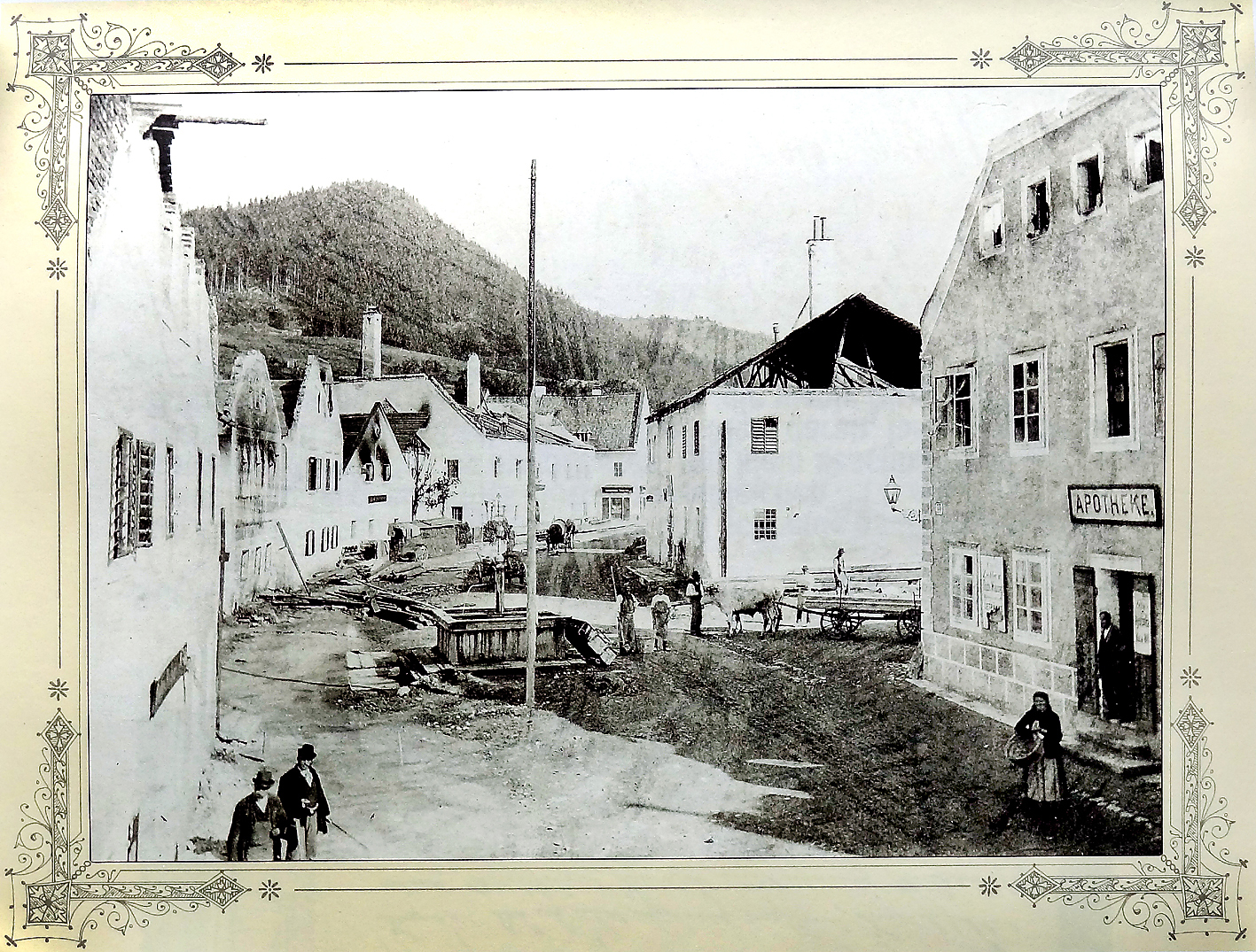 In der Mitte von Österreich ist das Stodertal: Ein großer Brand ...