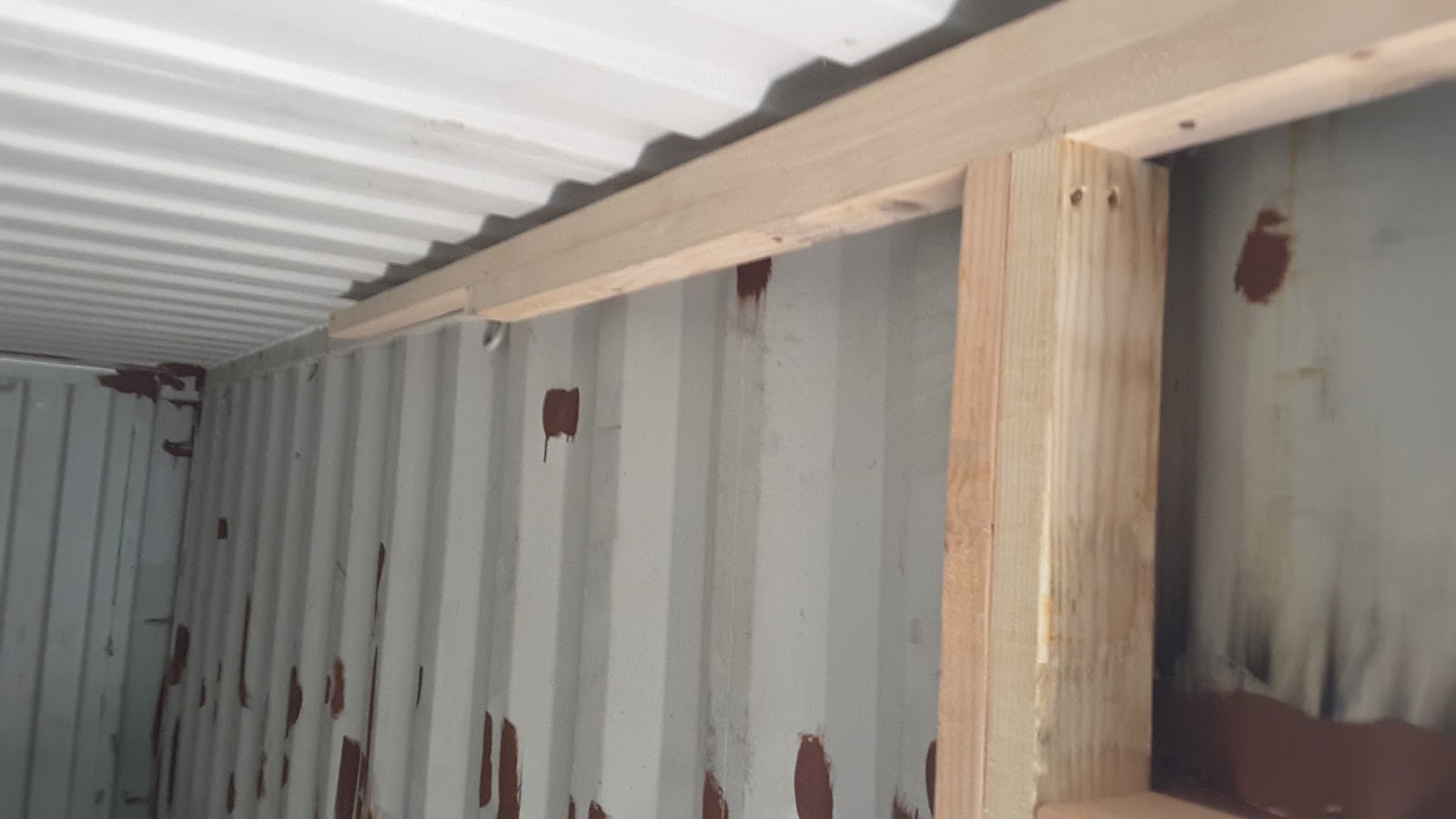 Container Home With storage: Framing