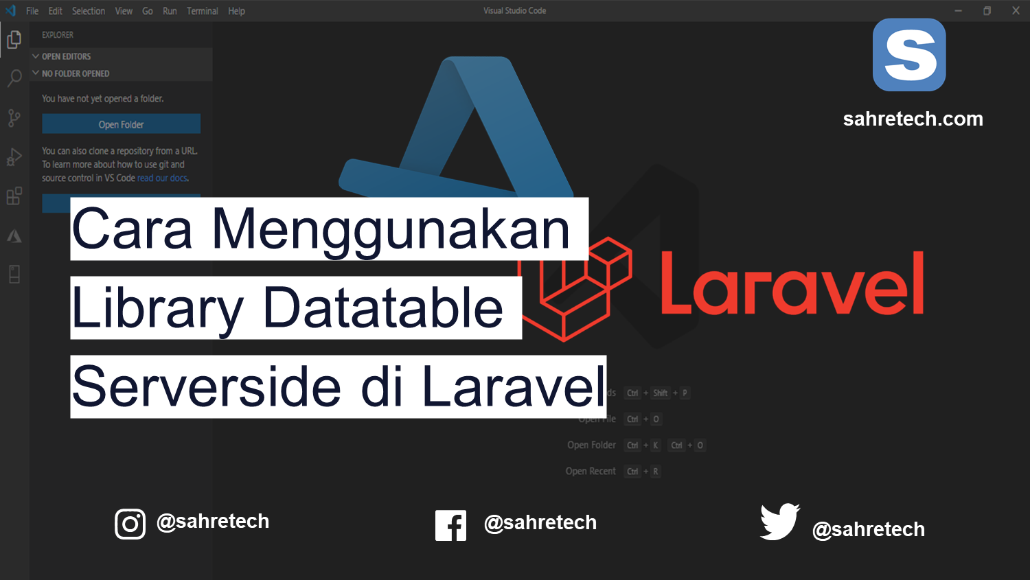Cara Menggunakan Library Datatable Serverside di Laravel - Sahretech Cara Menggunakan Library Datatable Serverside di Laravel - Sahretech