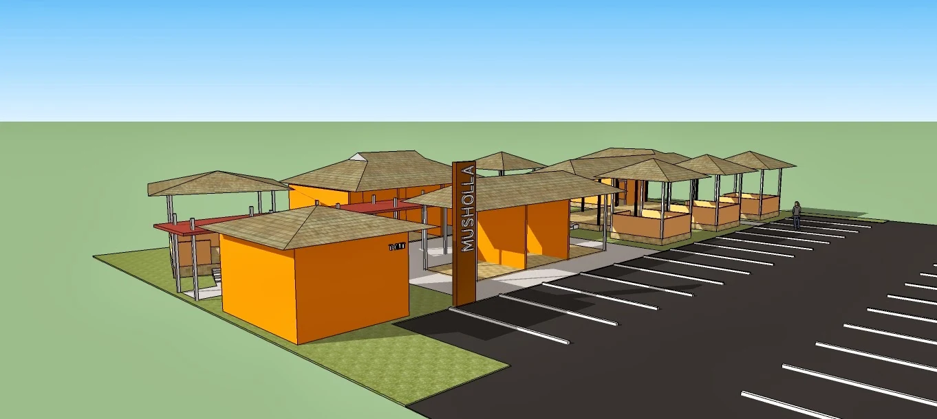 Konsep Site Plan Restoran Out Door | Jasa Pembuatan Site Plan