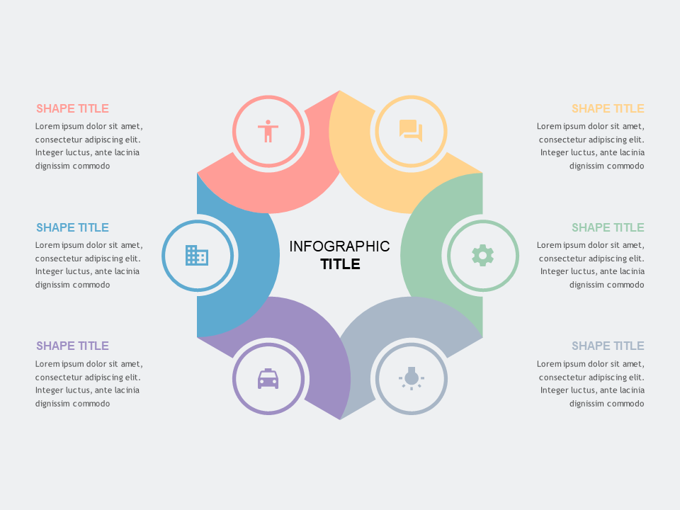 Semicircle Overlay Polygon PowerPoint Templates - PowerPoint Free