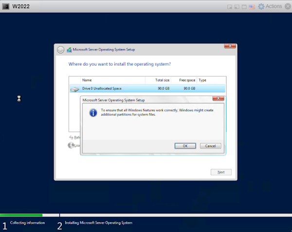 How to install Windows Server 2022 in vmware