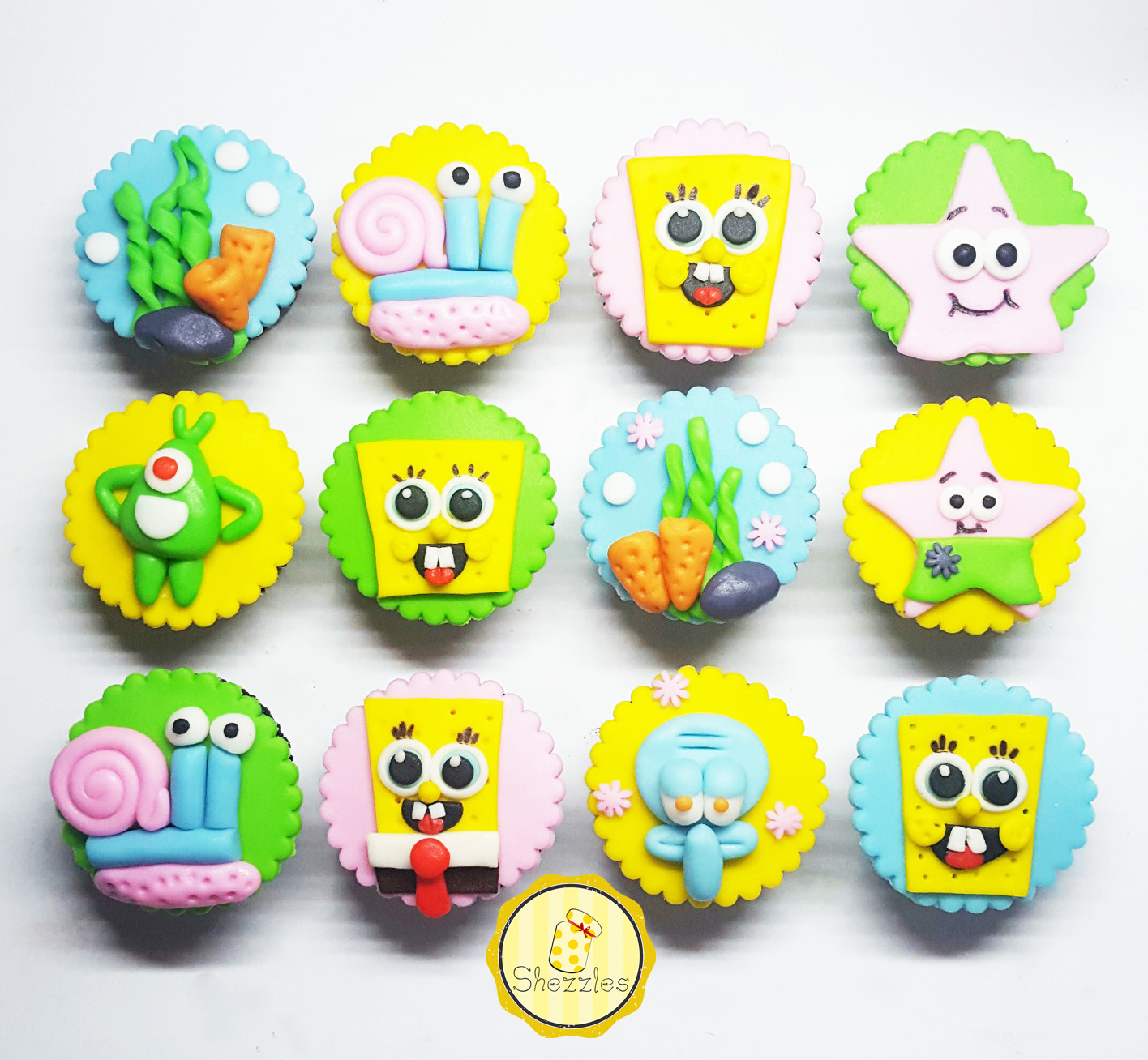 SHEZZLES | Cakes and Pastries: Spongebob Cupcakes