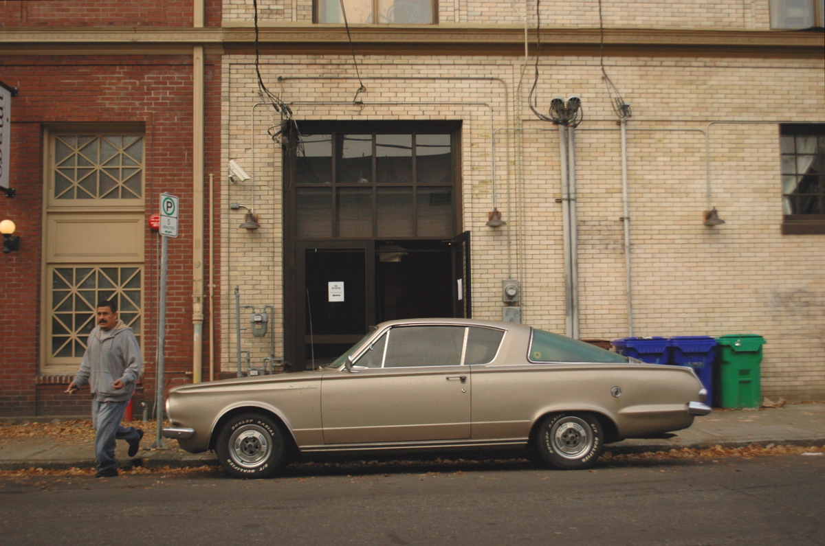 OLD PARKED CARS.: 1964 Plymouth Valiant Barracuda.