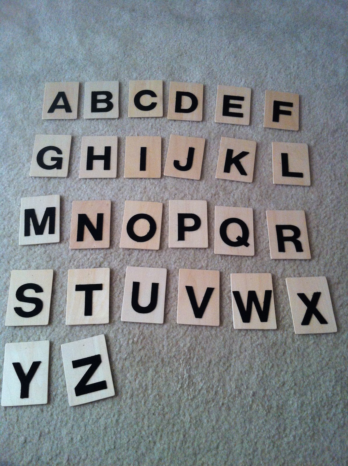 Our Sweet Happy Home: tactile alphabet