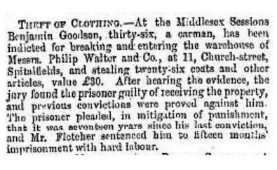 Henry Sugar Goodson: BENJAMIN GOODSON 1846-1915