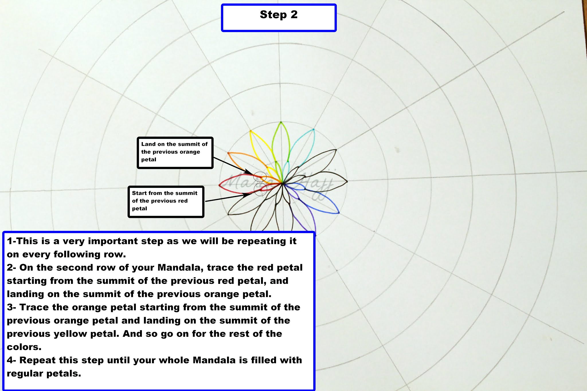 MANDALA / STEP BY STEP TUTORIAL / BEGINNERS/ MANDALA ART #27