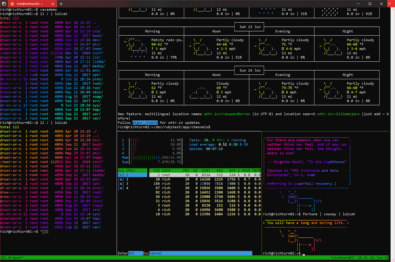 Windows Subsystem para Linux - Inicializando uma distro recém-instalada ...