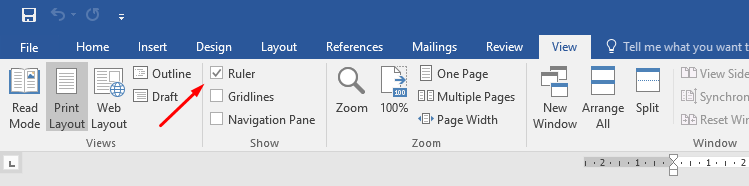 How to Display Missing Ruler in Microsoft Word | World Web