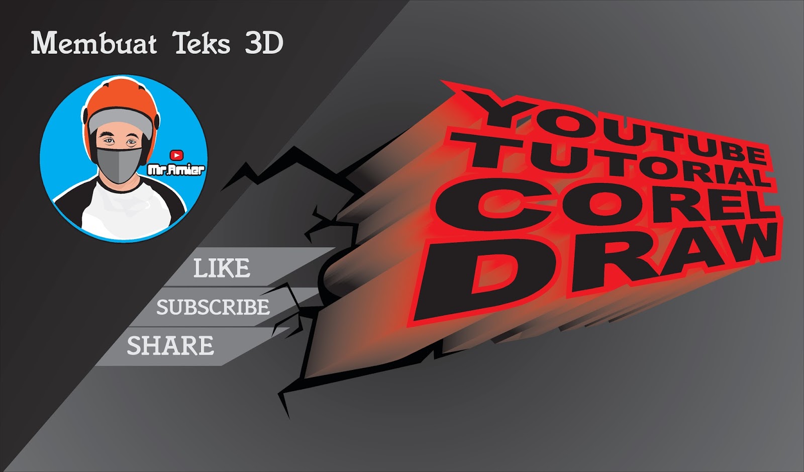 Tutorial Corel Draw - Membuat Teks 3D ~ Creative Writing Blog