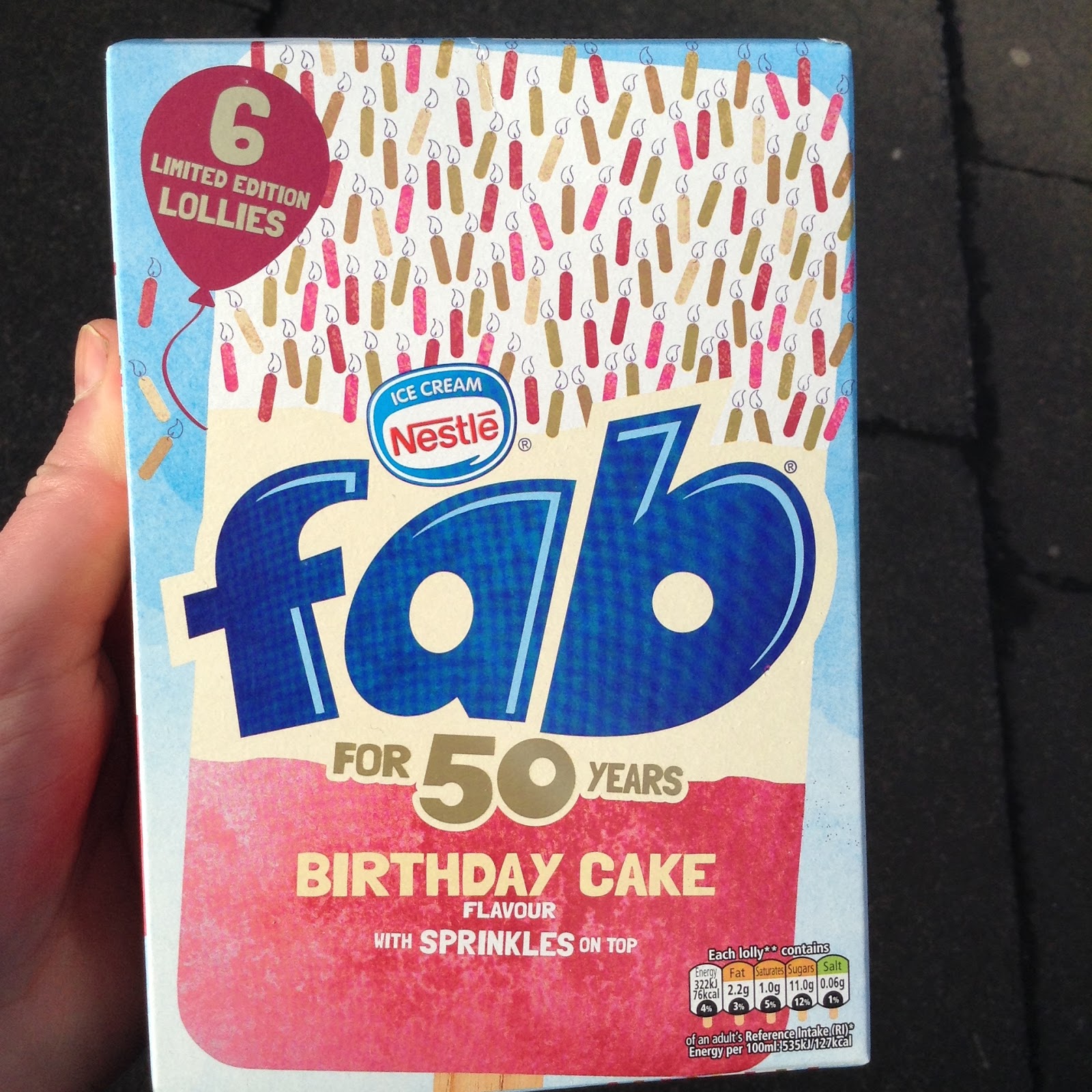 Nestle Fab Birthday Cake Flavour