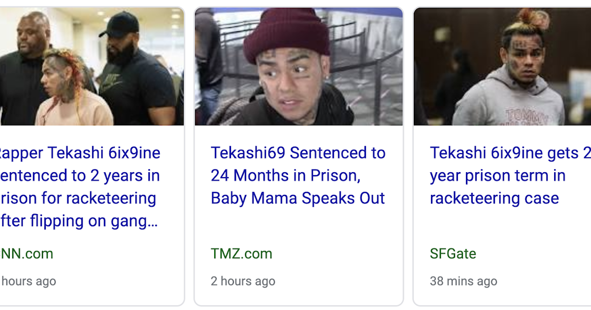free to find truth: 69 | Tekashi Six9ine sentenced to two years in ...
