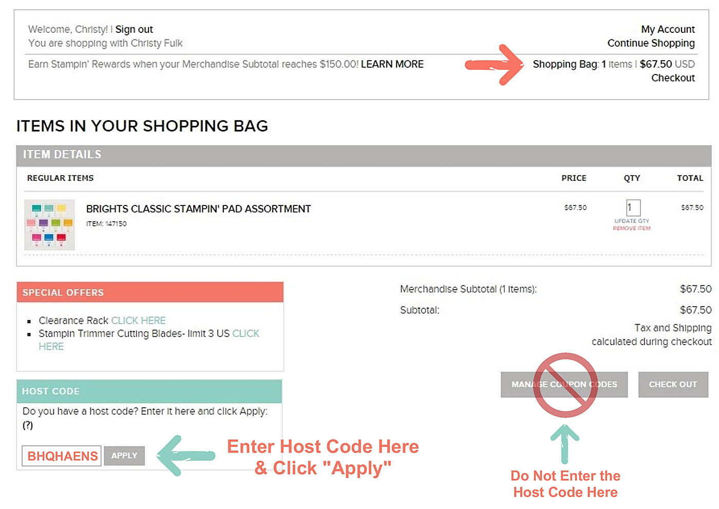 My August Host Code Giveaway [Create With Christy]