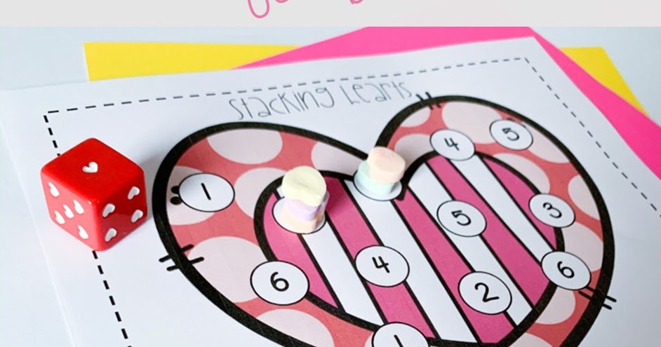 Stacking Hearts | Live, Laugh, I LOVE Kindergarten