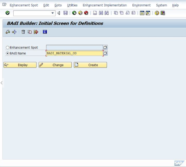 Define And Implement Badi. ~ Sap Tutor