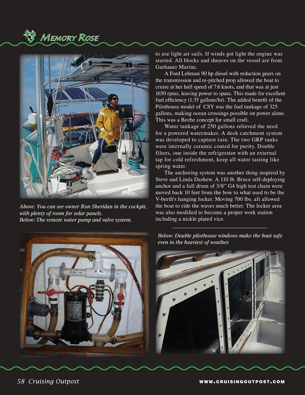 MEMORY ROSE: MEMORY ROSE IS THE 'FEATURED BOAT' IN CRUISING OUTPOST ...