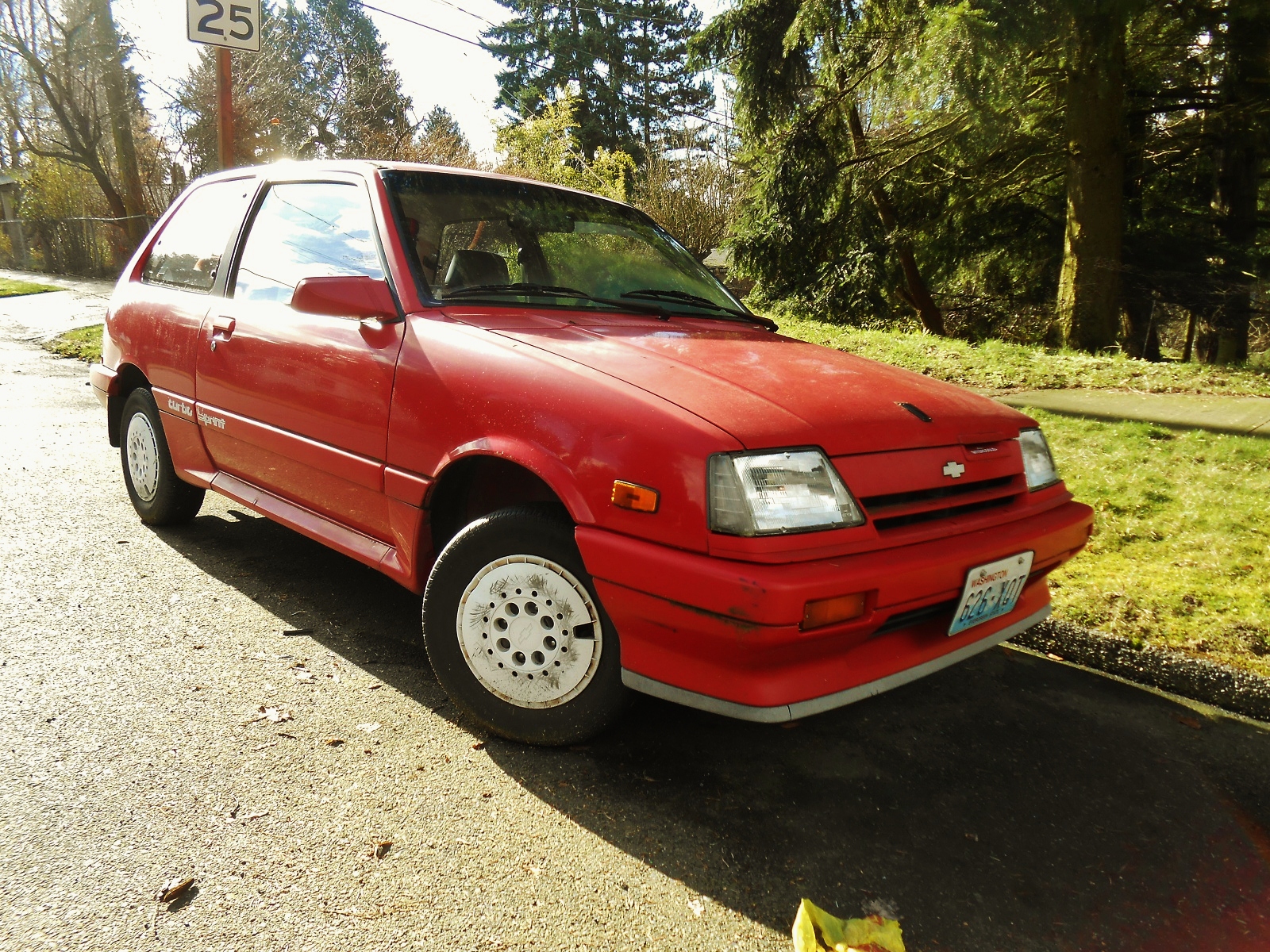 Seattle's Parked Cars: 1987 Chevrolet Sprint Turbo