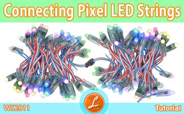 How to Connect Pixel LED Strings Togather - Learn It Step By Step