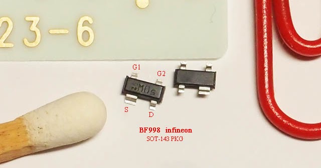 Radio Experimenter's Blog: 【部品】BF998 Europian Dual Gate MOS-FET