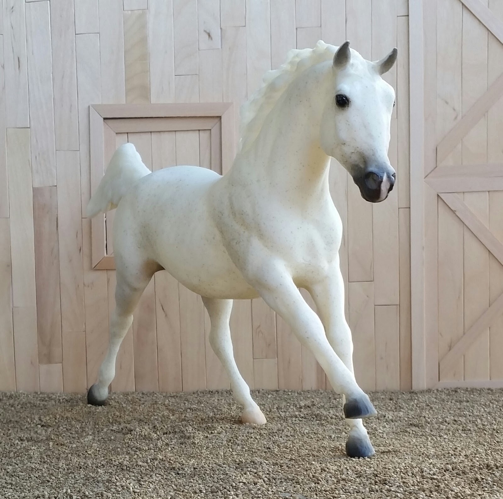 Models and Horses: Breyer 139 AA Omner (Fleabit Grey Black Beauty)