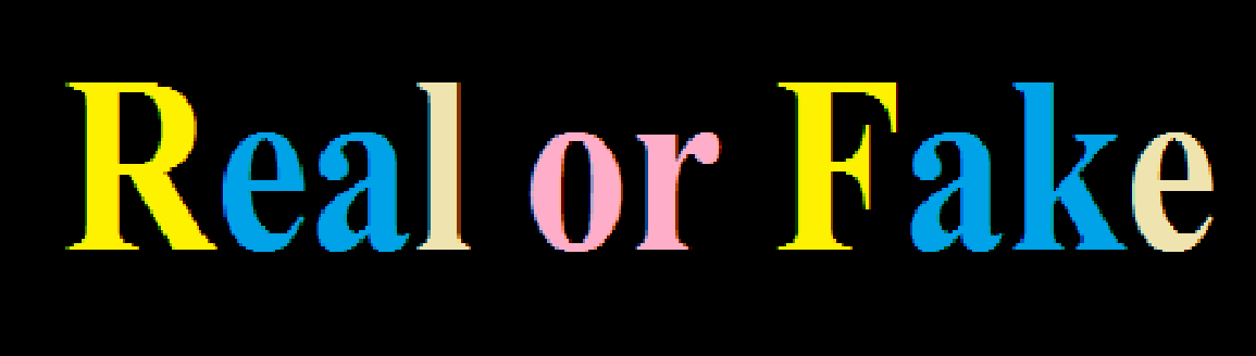 real or fake