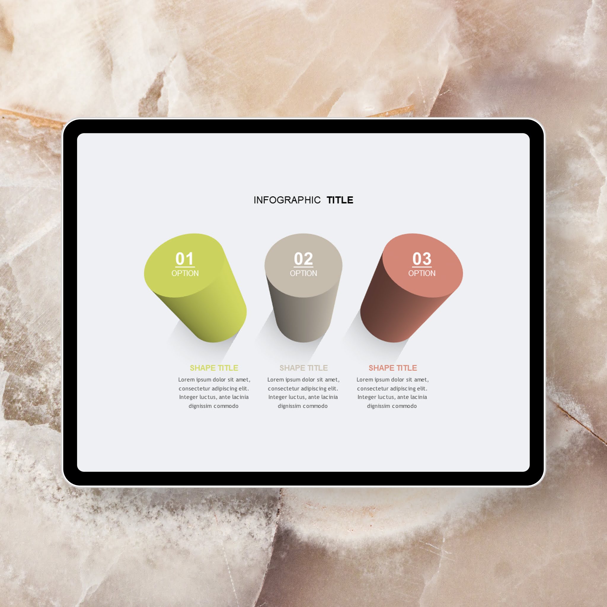Top View Cylinder PowerPoint Templates - PowerPoint Free