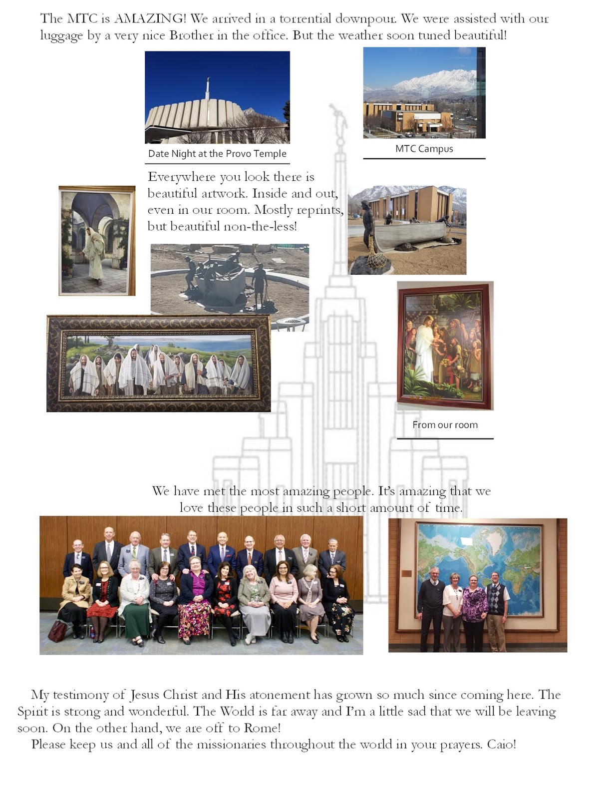 Missionary Training Center or MTC