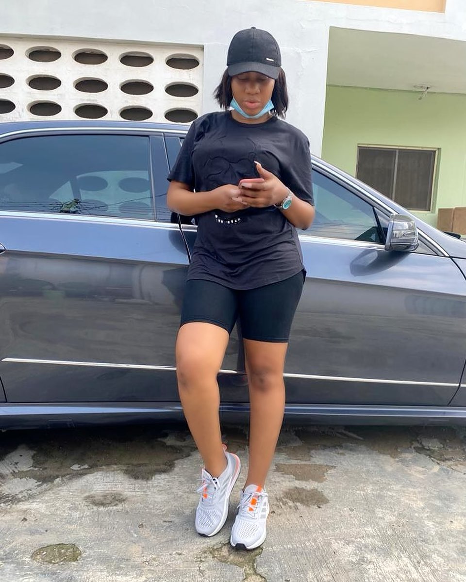 Pictures of Actress Hadiza Abubakar and her cars