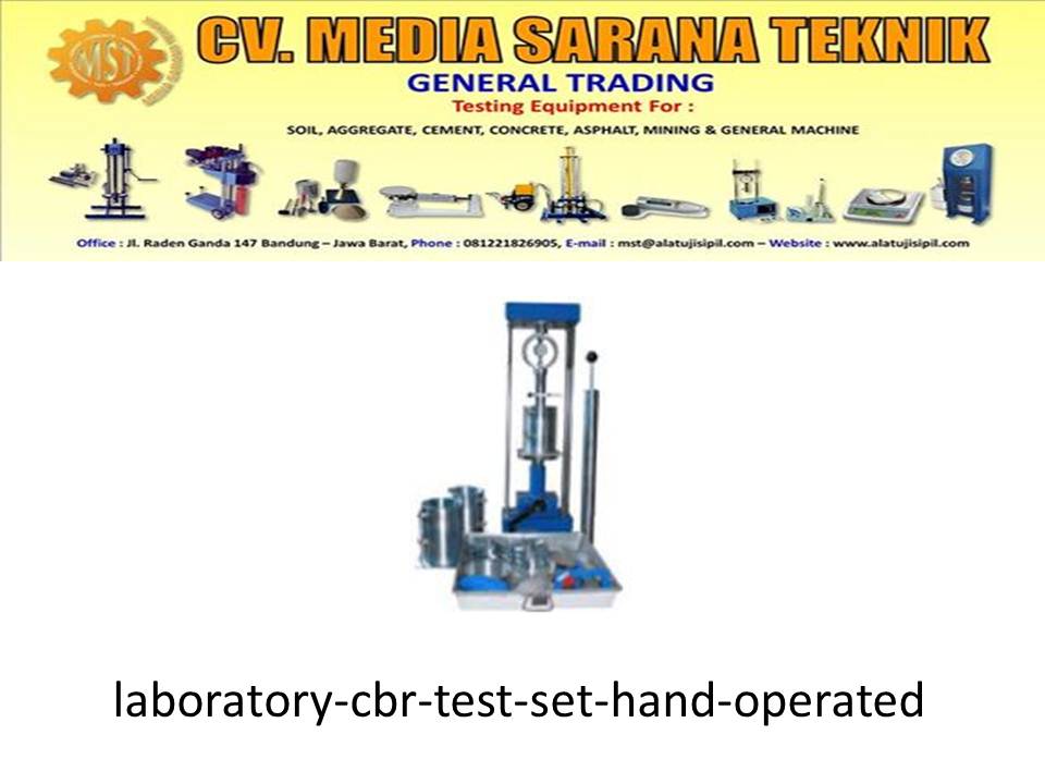 LABORATORY CBR TEST SET (HAND OPERATED)
