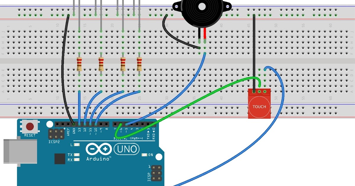 TTP223 Touch Sensor Based 7 LED Pattern Project Using Arduino UNO by ...