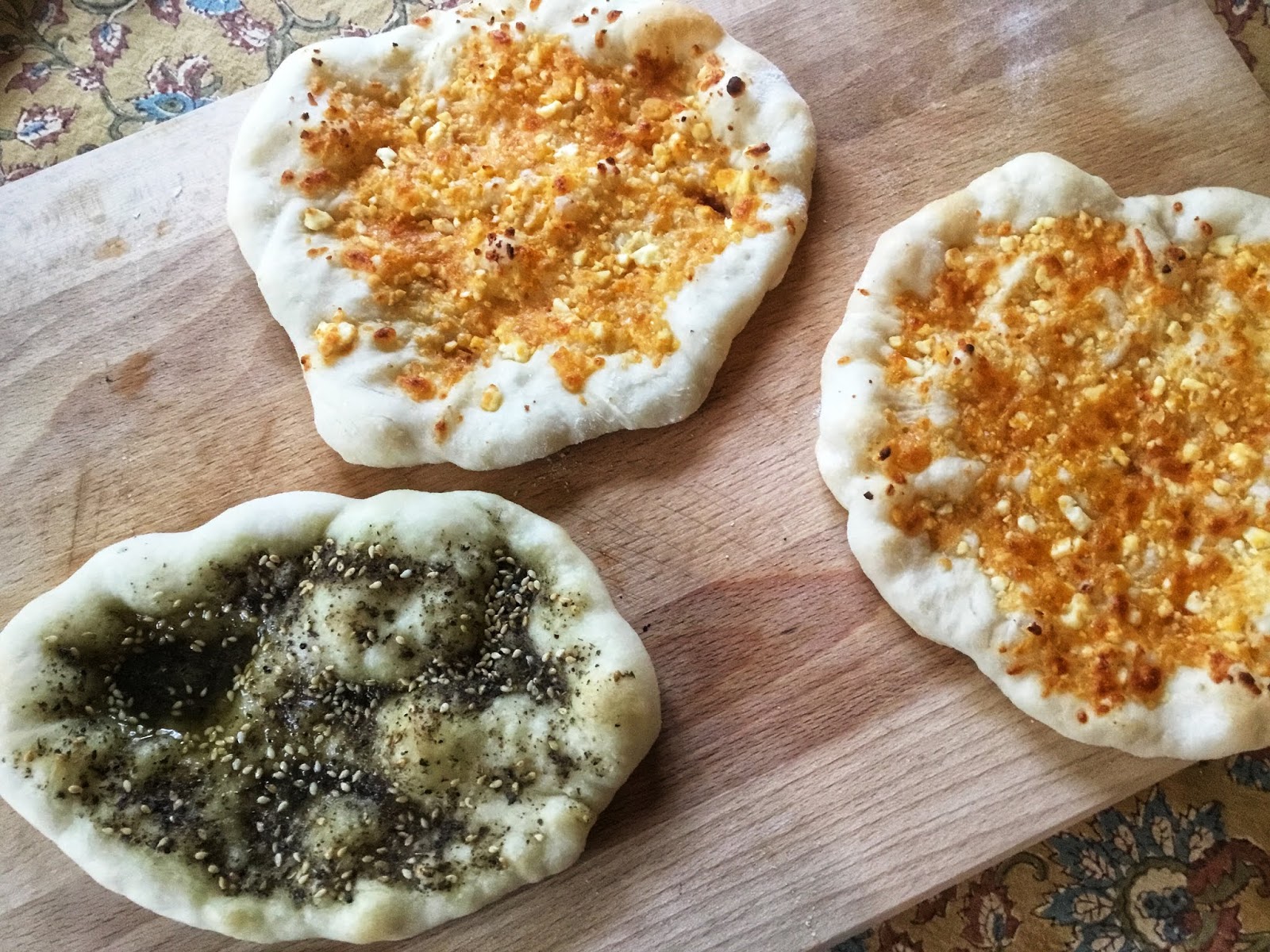 Home on my Range: Manakish Trio with Beef, Zaatar and Feta