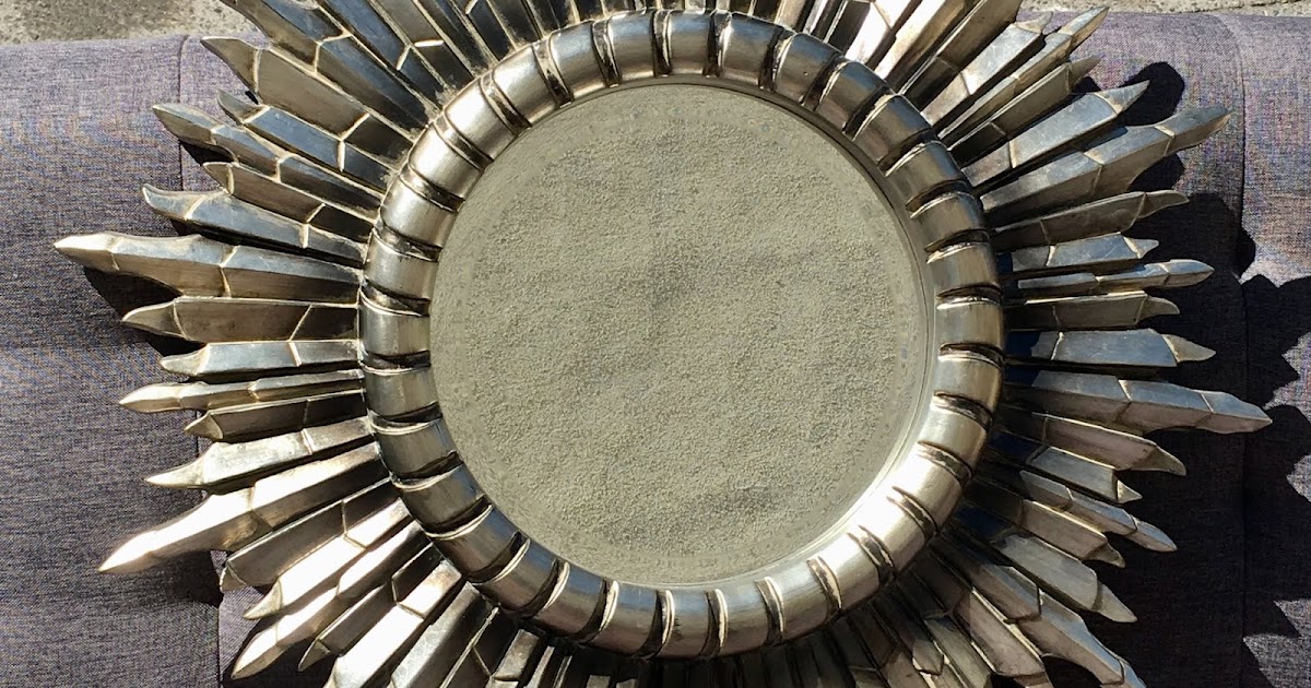 Uhuru Furniture & Collectibles: Round Spiky Wall Mirror - $20 SOLD