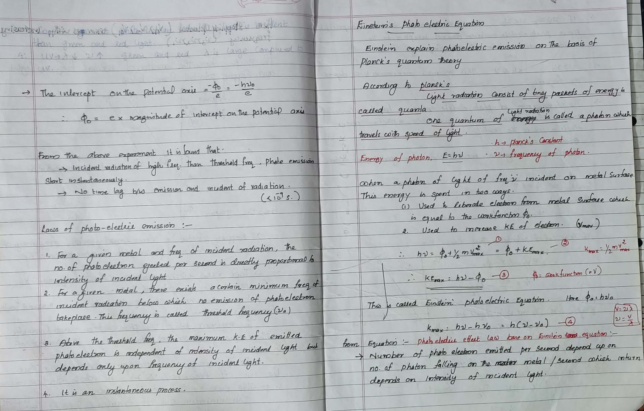 RENJU@PHYSICS: DUAL NATURE OF MATTER AND RADIATION: WORK FUNCTION ...