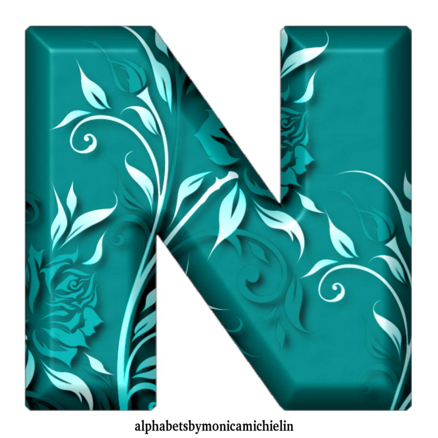 M. Michielin Alphabets: ORNAMENTAL FLOWER ARIAL BLUE ALPHABET, NUMBERS ...