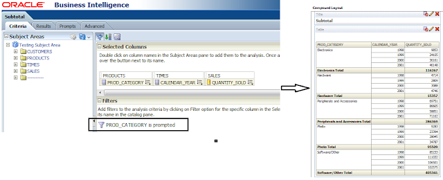 Diksha Sea Obiee 11g Display Report Subtotal Only If Multiple Values Are Selected From The