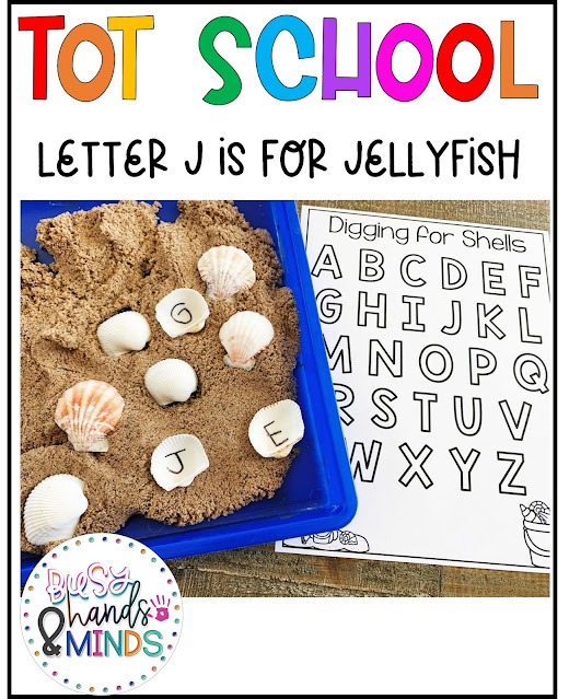 Tot School Letter J is for Jellyfish | Busy Hands and Minds