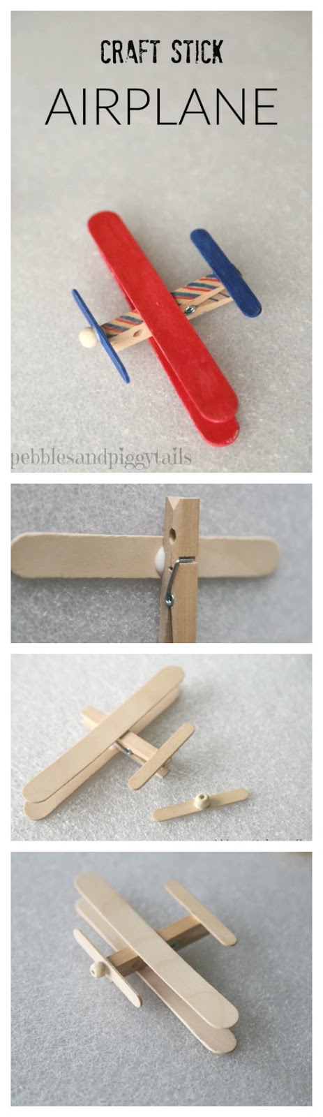 Craft Stick Airplane and Craft Kits for Charity | Making Life Blissful