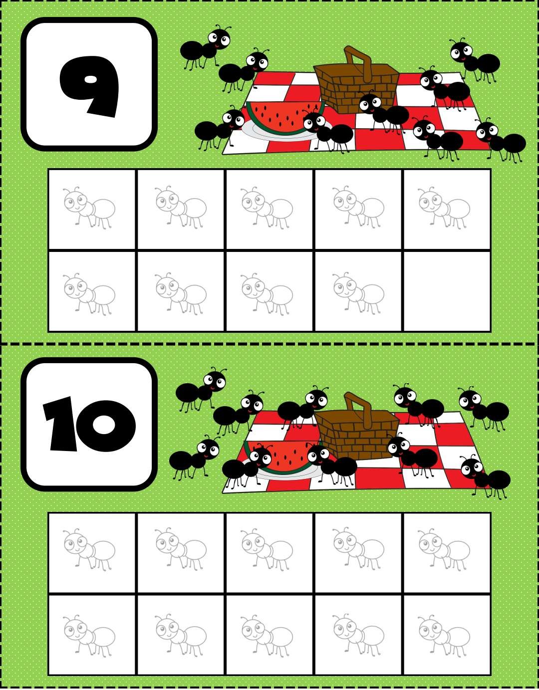 Fichas numéricas Fichas para trabalhar número e quantidade ...