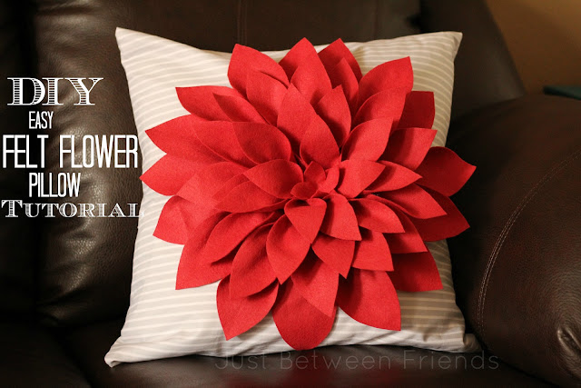 DIY Flower Pillow - Just Jonie