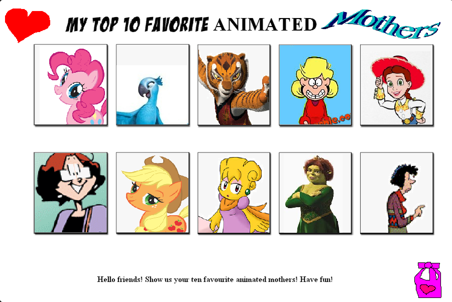 Isabelle's Blog world of toy: Top Ten Animated Mothers mother day