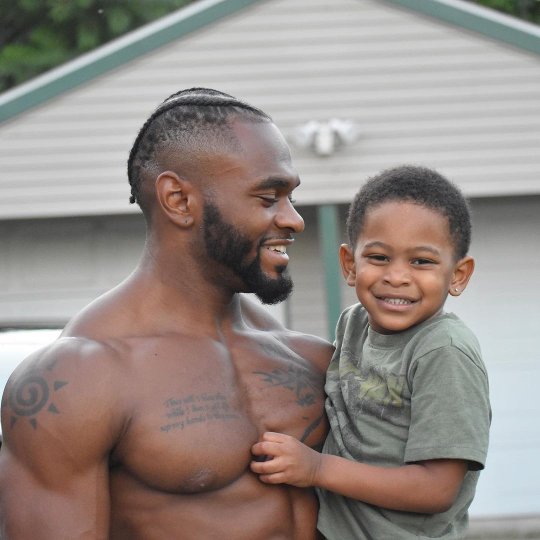 Pictures of Caleb Whitehorn and his son, Julian