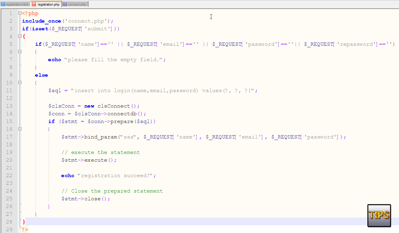 Tutorial Registration Form In Php With Mysql Database Webzone All 4157