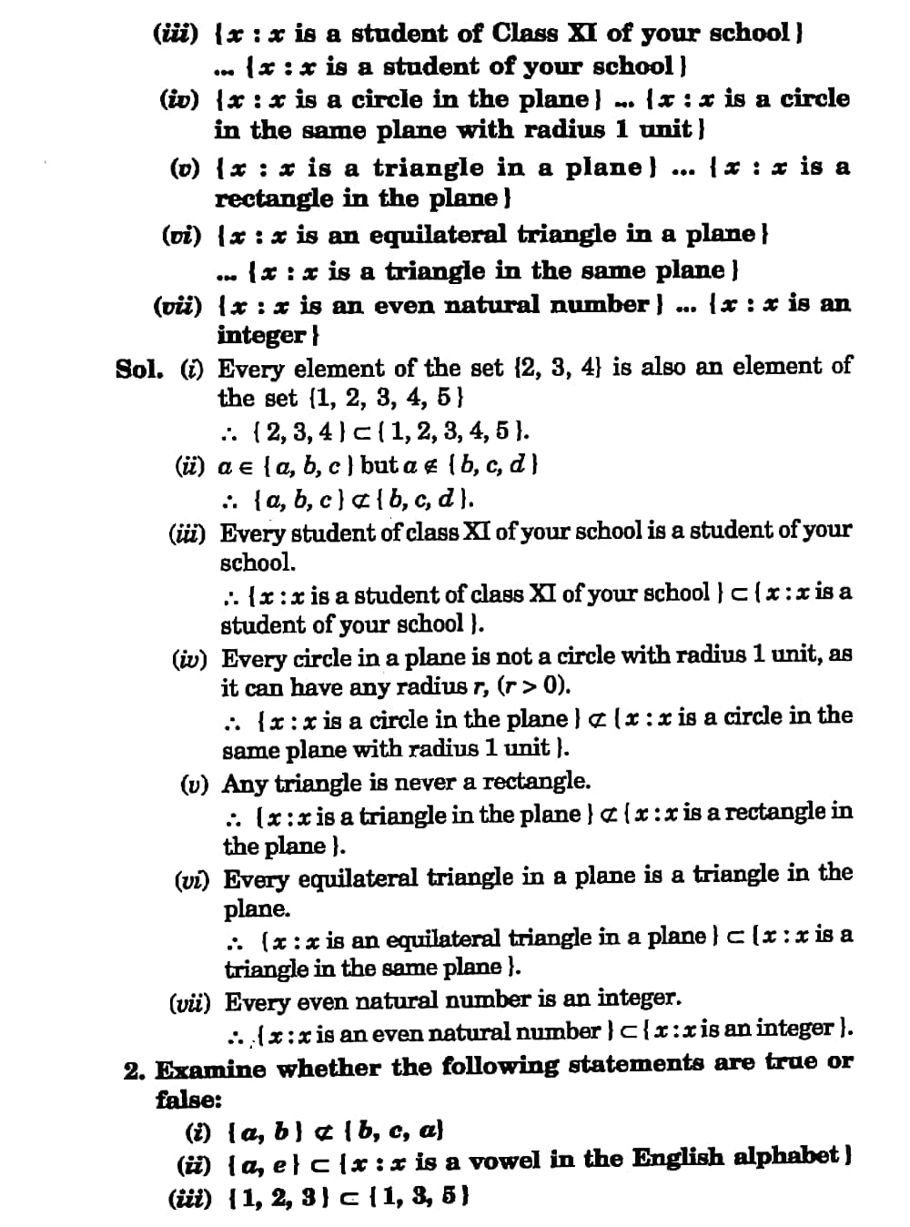 Sets class 11 math - Studypur