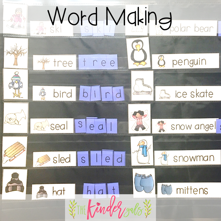 KinderGals: 6 Ways to Use the Pocket Chart in January