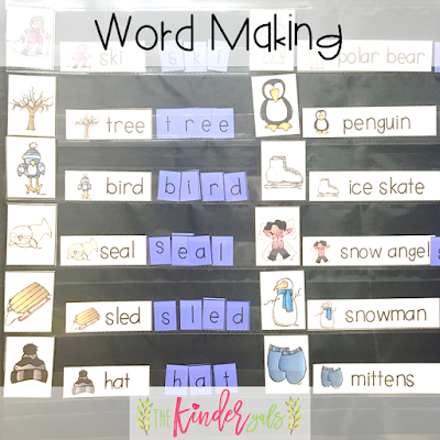 KinderGals: 6 Ways to Use the Pocket Chart in January