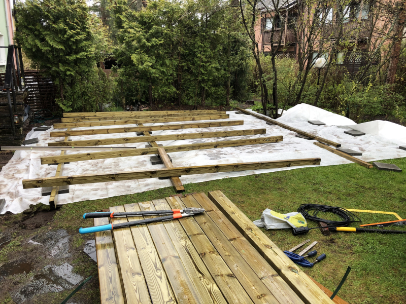 Terassin rakentaminen