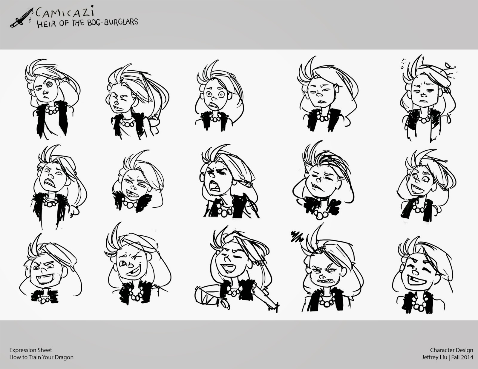 Art of Jeff Liu: 117B - Character Design Project (How to Train Your Dragon)