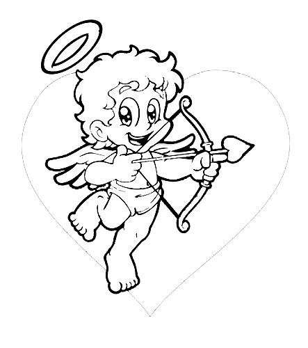 Cupido San Valentín para colorear - Imagui